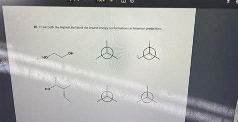 Solved Draw Both The Highest And The Lower Energy