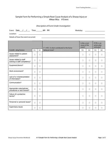 Effective Root Cause Analysis Templates Forms Examples