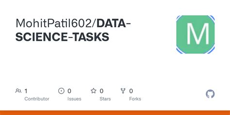github mohitpatil602 data science tasks