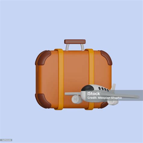 3d 여행 여행을 위한 빈티지 여행 가방을 조롱합니다 세계 여행 개념입니다 3d 렌더링 일러스트레이션 3차원 형태에 대한 스톡 사진 및 기타 이미지 Istock