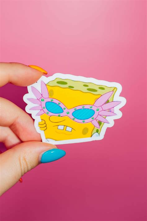 Spongebob Squarepants Sunglasses Meme Sticker Tv Show Reverie Goods