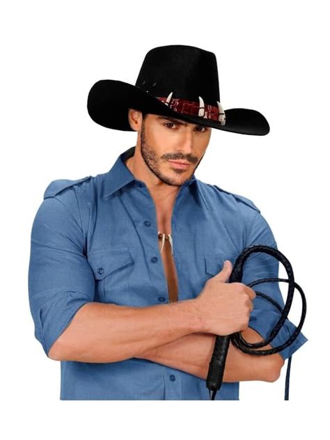 Chapeau Noir Dandy avec Dents de Crocodile pour Adulte déguiz fêtes