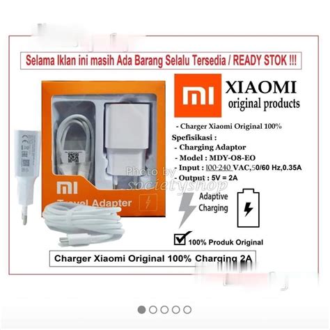 Jual Charger Original Xiaomi Redmi X A S Carger Casan Chasan Putih White Hp Xiomi Note