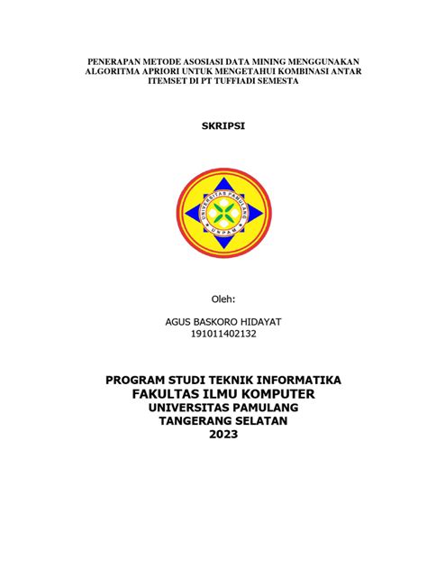Skripsi Data Mining Pdf Bisnis Komputer