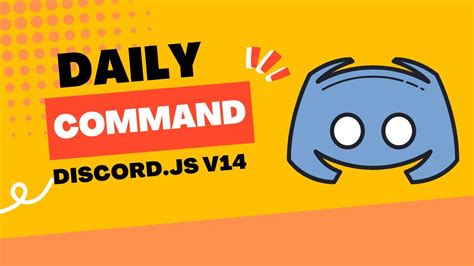 daily command in discord js v14 v13 no coding youtube