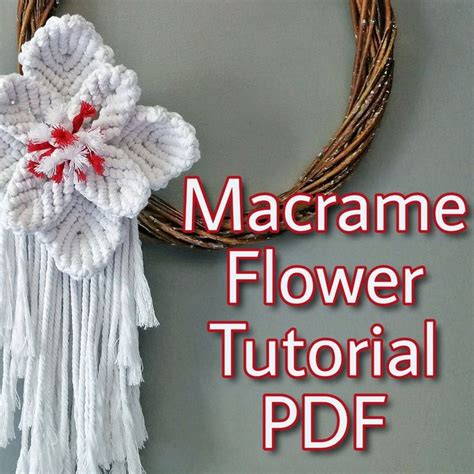 Large Macrame Flower Step By Step Tutorial Detailed Description And