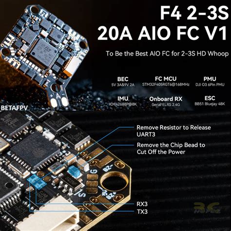 Betafpv F4 20a Aio Fc V1 Elrs 24g 2 3s 26x26mm Brushless Flight
