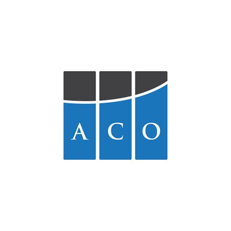 Aco Letter Logo Design On Black Background Aco Creative Initials