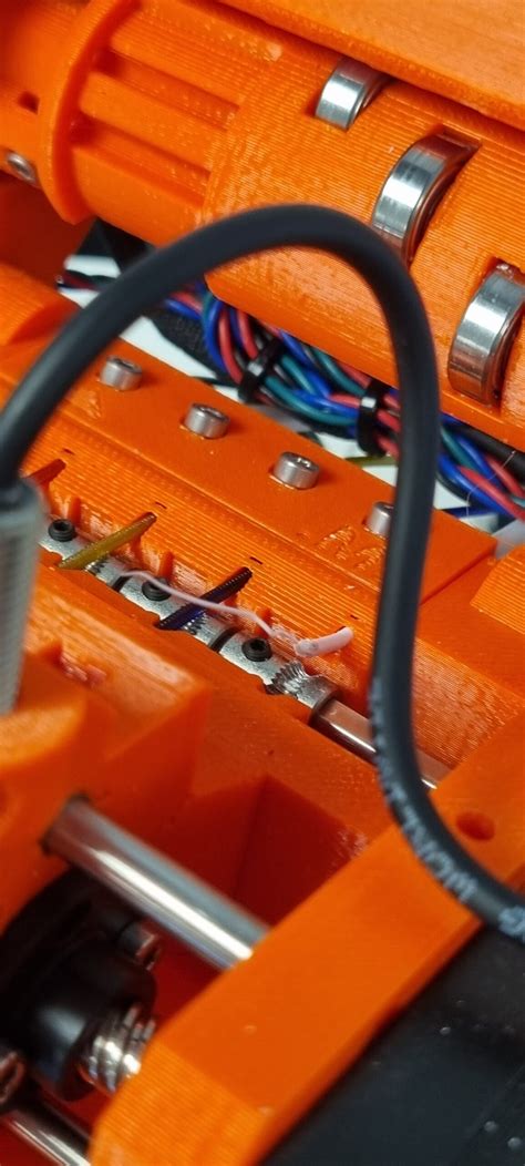 The Beginning Of The Filament Is Stringy At MMU Change Assembly And First Prints