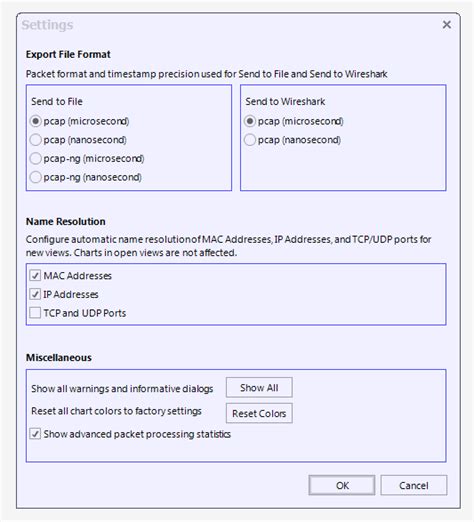 Process For Sub Second Resolution In Packet Capture Assessments