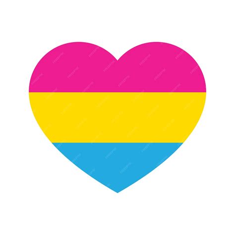 Premium Vector Pink Yellow And Blue Colored Heart Icon As The Colors