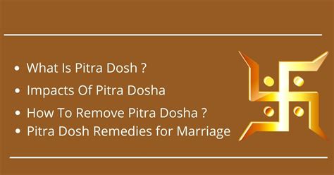 What Is Pitra Dosha Pitra Dosh Remedies For Marriage