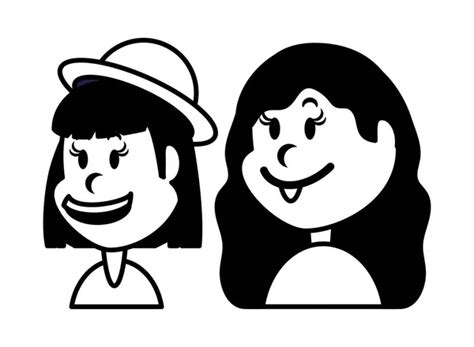 Hermanas Dibujos Animados Vector Images Depositphotos