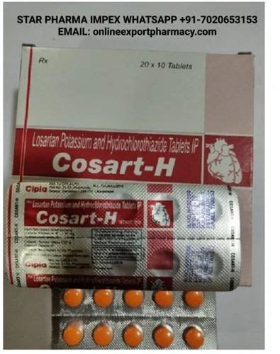 Losartan 50mg Hydrochlorothiazide 125 Mg Tablet At Rs 89stripe In Nagpur