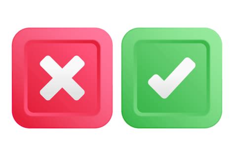 Right And Wrong Icons