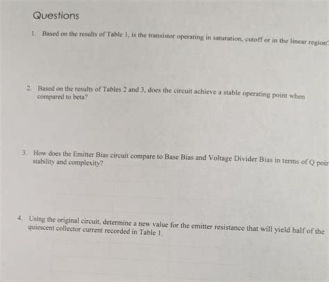 Emitter Biasobjectivethe Objective Of This Exercise