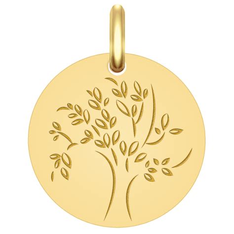 Médaille Arbre de vie captivant Or jaune 9ct PremierCadeau