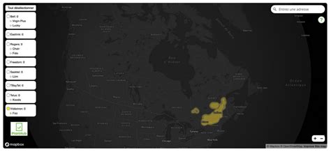 Cellular Network Coverage Antenna Map In Canada