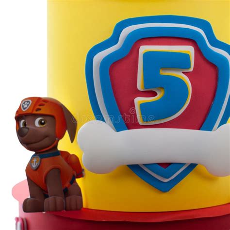 Design Cake Of The Theme Is Inspired By The Movie Paw Patrol Chase