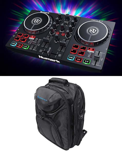 Numark Party Mix II Serato DJ Controller W Light Show Band Reverb