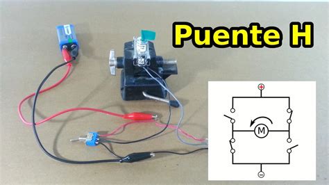 Inversor De Giro Para Motor Eléctrico Puente H Con Interruptores