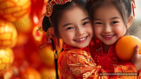 ai创作图女童贺新年 双童献瑞 童男童女拜年送礼 小朋友拜年 喜庆女童 喜庆小孩 拜年小女孩 小儿闹新春 小女孩拜年 春节全家福 新春全家福