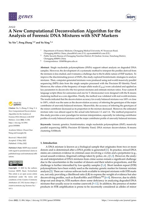 Pdf A New Computational Deconvolution Algorithm For The Analysis Of