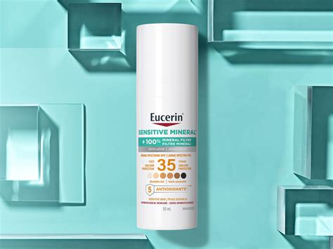 A View Of A Eucerin Sensitive Mineral Tinted Spf 35 Face Sunscreen