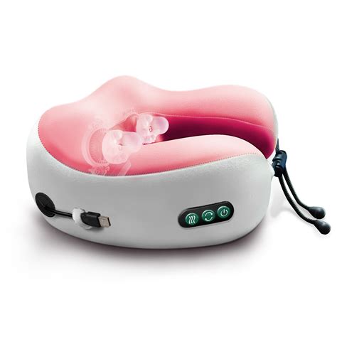 Travel Spa Portable U Shaped Vibration Kneading Hot Neck Massage Pillow China Massage Pillow