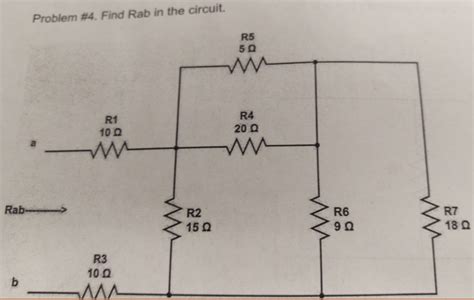 Solved Find Rab In The Circuit Chegg