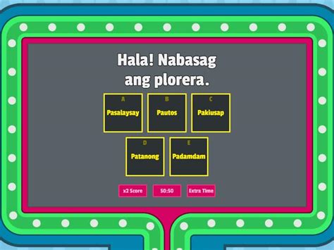 Uri Ng Pangungusap Gameshow Quiz