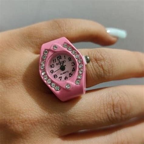 Clock Finger Ring Etsy
