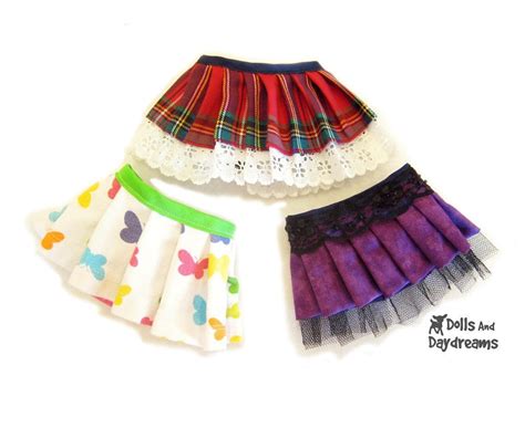 Pleated Skirt Sewing Pattern Dolls And Daydreams