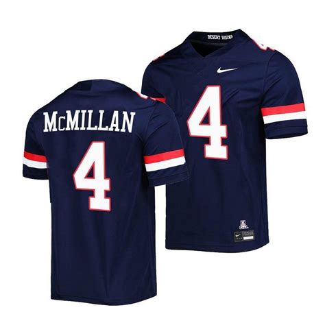 Tetairoa Mcmillan Arizona Wildcats 4 Navy Jersey 2022 23 Untouchable