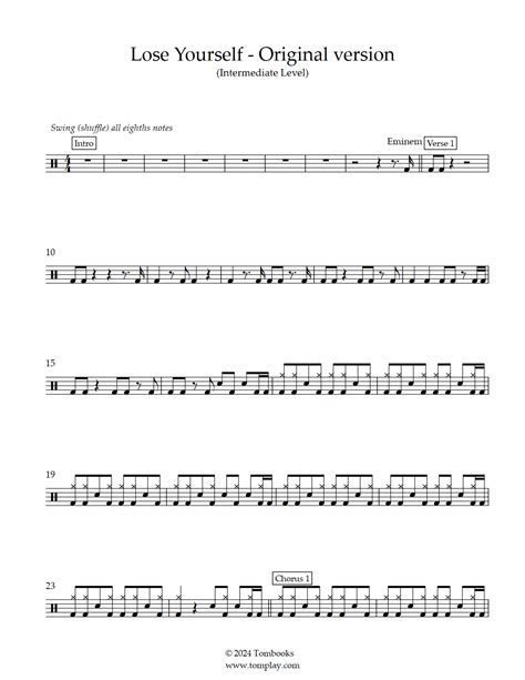 Lose Yourself Original Version Intermediate Level