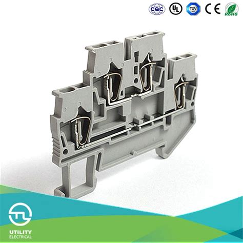 Din Rail Phoenix Mount Spring Double Layer Terminal Blocks Double Layer Terminal Blocks And