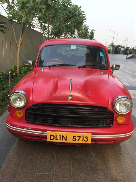 Hindustan Ambassador Car Indian Automobile Editorial Photography