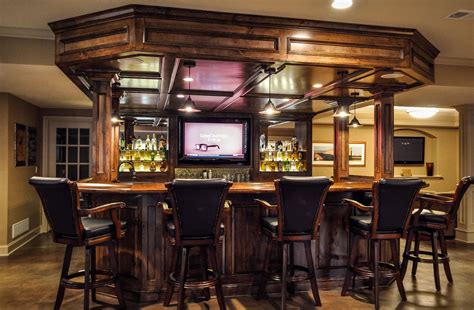 Bassi Basement Bar 1 Wooden Home Bar Bars For Home Basement Bar