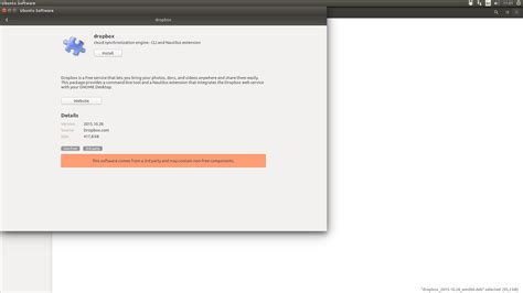 Unable To Restart Nautilus Required By Dropbox Ask Ubuntu