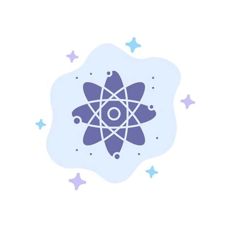 Physical Science Vector Png Images Physics React Science Blue Icon On Abstract Cloud Background