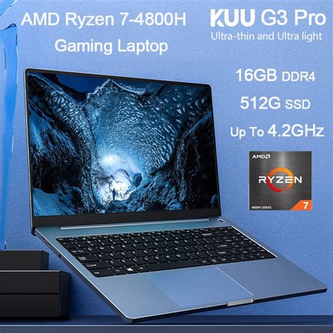 KUU-G3 Pro 15.6inch IPS FHD Screen AMD Ryzen 7 4800H CPU Up to 4.20GHz ...
