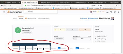 Buggy Ui When A Badge Is Earned Meta Stack Overflow