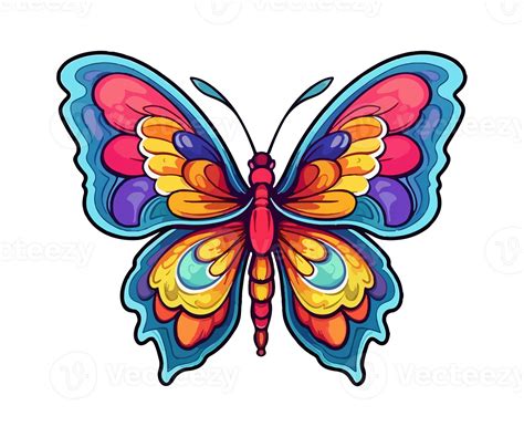 Colorful Butterfly Logo Butterfly Sticker Pastel Cute Colors