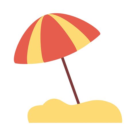 Beach Umbrella Flat Style Icon 2475920 Vector Art At Vecteezy