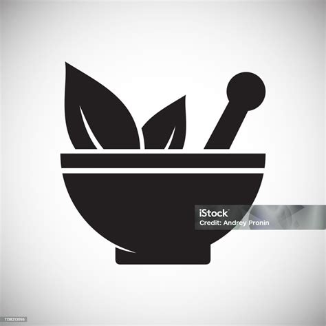 그래픽 및 웹 디자인에 대 한 배경에 Phytoterapy 아이콘입니다 간단한 벡터 기호입니다 웹 사이트 버튼 또는 모바일 앱에