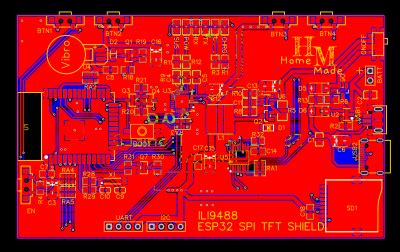 ESP SPI TFT Shield OSHWLab