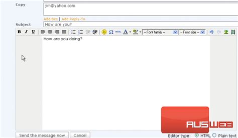 How To Write An Email Message In Roundcube Web24