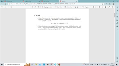 Solved A 10 Pts Implement The Following Function Using A