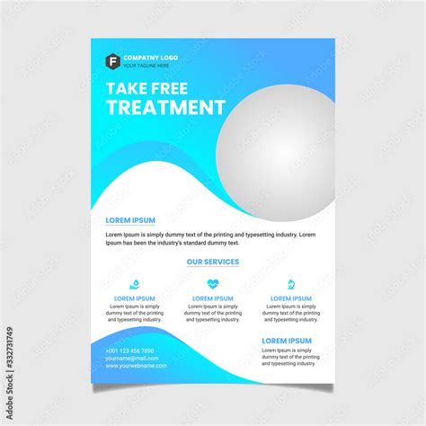Medical Flyer Design Anual Medical Report Brochure A4 Leaflet And
