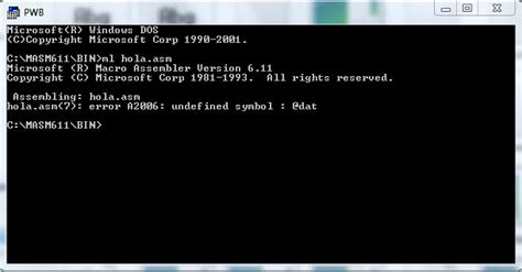 Ensamblador Básico Compilación Debug Masm Y Un Hola Mundo